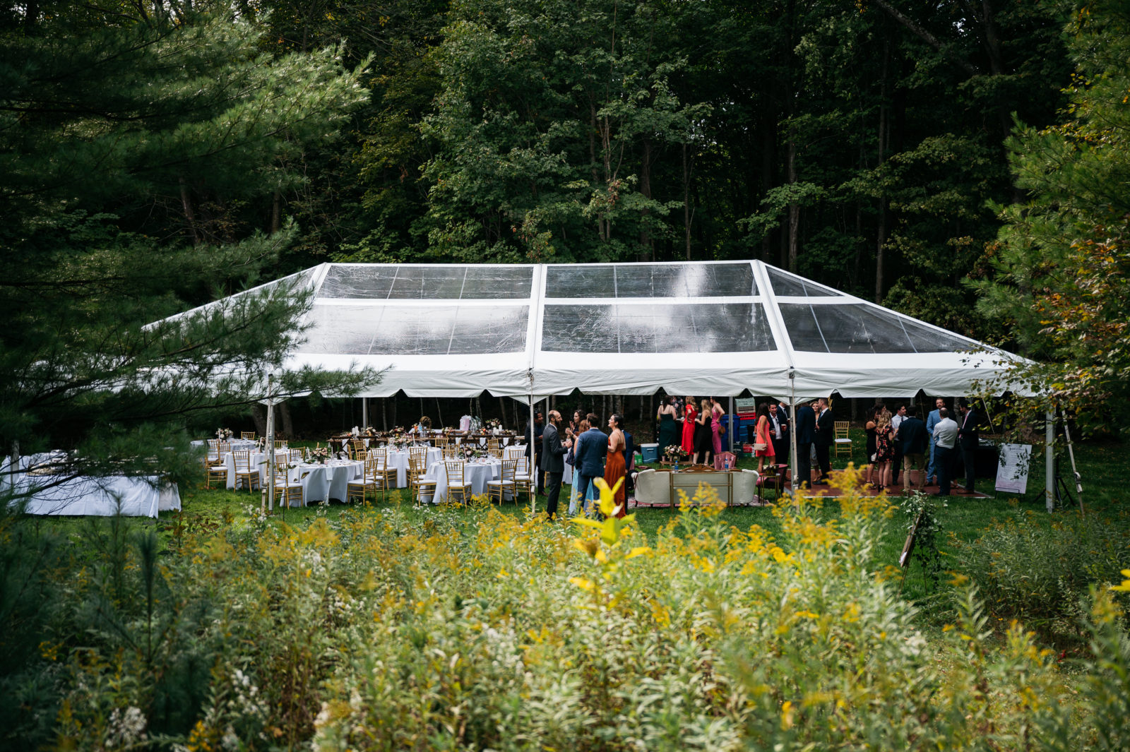 A Magical Wedding Under a Clear Top Tent | Keyed Up Events